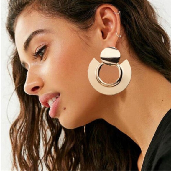 Jewelry | Boho Simple Geometric Circle Ear Stud Earring | Poshmark